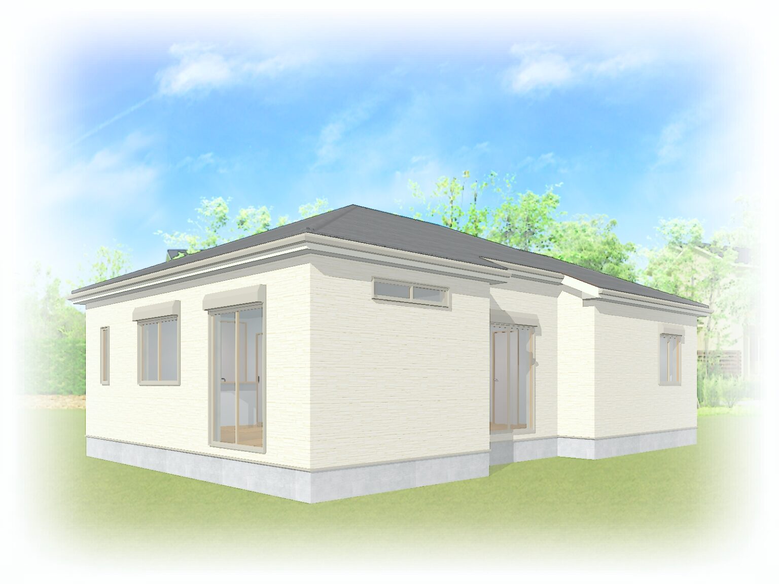 間取り・家づくりのシミュレーション|平屋 3LDK＋WIC＋SIC 間口:北玄関 8,190mm | 東海 1593万円 | 注文住宅・家を建てるなら一建設株式会社